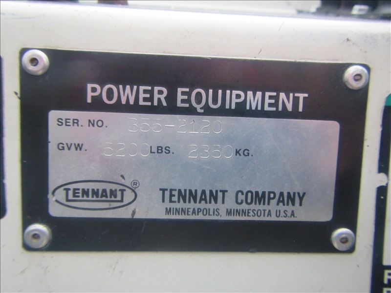 TENNANT 355 | KENMORE HEAVY EQUIPMENT, CONTRACTORS EQUIPMENT & VEHICLES ...