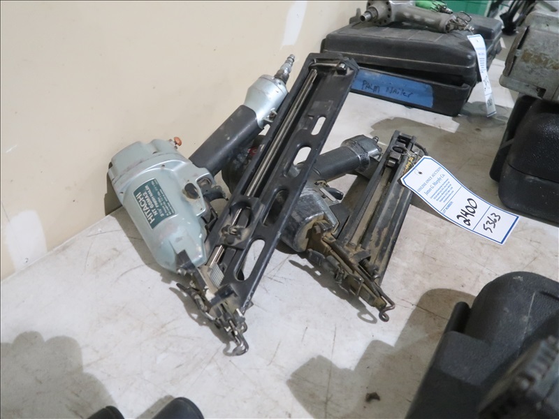 LOT, (1) SENCO PNEUMATIC FINISH NAILER, (1) HITACHI NT65MA2 2-1/2 ...