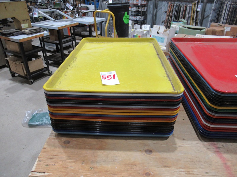 LOT, (20) FULL SIZE ALUMINUM POWDER COATED SHEET PANS IN THIS STACK ...