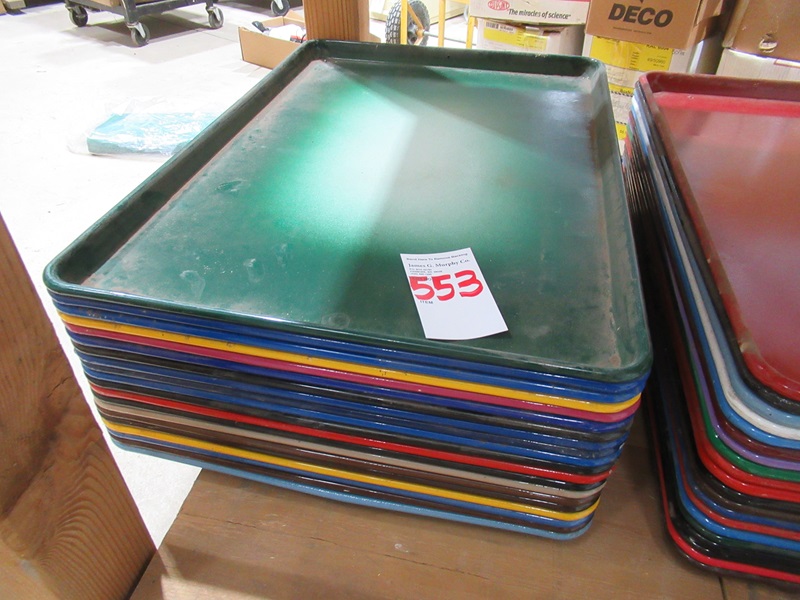 LOT, (20) FULL SIZE ALUMINUM POWDER COATED SHEET PANS IN THIS STACK ...