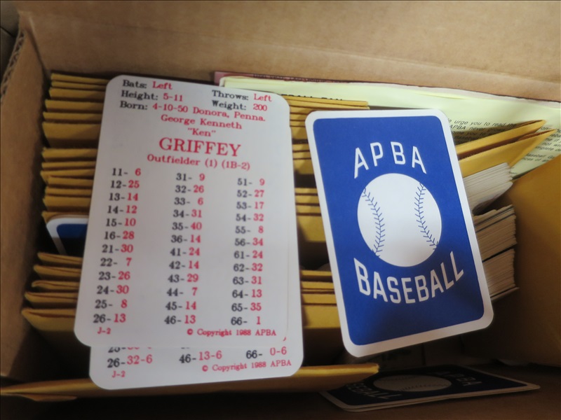 LOT, ASSORTED APBA BASEBALL TRADING CARDS & 1974 NON-PHOTO BASEBALL ...