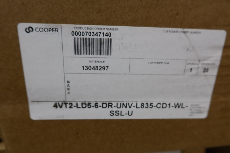 COOPER 4VT2-LD5-6-DR-UNV-L835-CD1-WL-SSL-U | TOOLS, ELECTRICAL, BREWERY ...